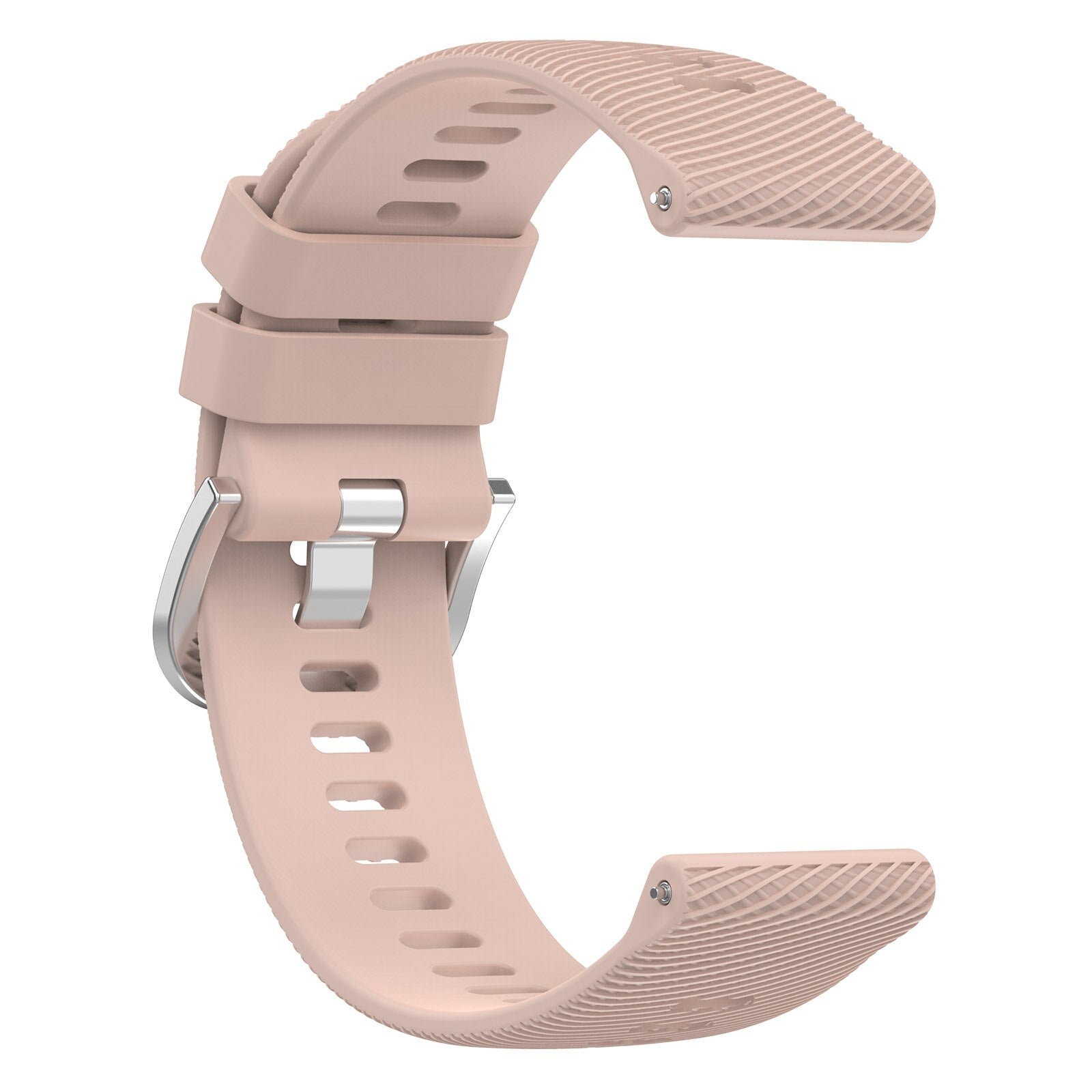 18mm Garmin Watch Strap | Light Pink Grained Silicone – GarmStraps™