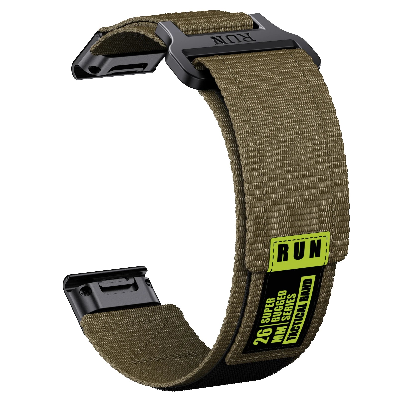 26mm Garmin Watch Strap | Tactical Nylon Loop | 7 Colours Available ...